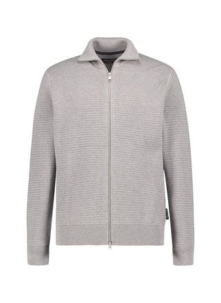 Marc O'Polo Herren Pullover grau Baumwolle unifarben