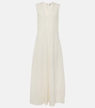 Toteme Robe longue en coton mélangé