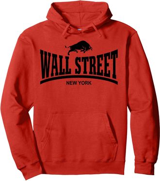 Wall Street Wall Street - New York - Charging Bull Pullover Hoodie