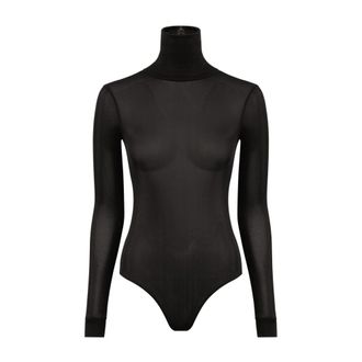 Maison Margiela Schwarzes Rollkragen Langarm-Top - - Tops - Damen - Schwarzk - S