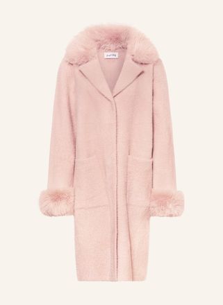 Joseph Ribkoff Mantel Mit Abnehmbarem Kunstfell rosa