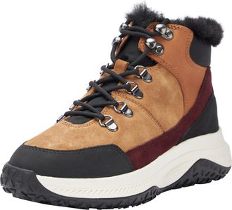 Geox Damen D OLIVIERA + Grip C Sneaker, Toffee/Black, 36 EU