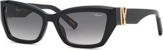 Chopard Femme, Accessoires, Noir, Taille: 57 MM Sch416M 0700 Lunettes de soleil