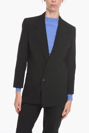 Bottega Veneta Einreihiger Blazer aus Nylon-Canvas Bottega Veneta