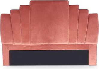 Menzzo Arena Kopfteil Bett 180 cm, Samtbezug Rosa