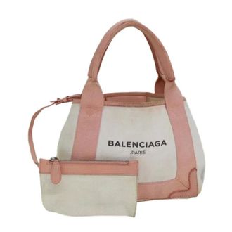 Balenciaga Pre-owned Toile sacs-main - Femme - Pre-owned - Rose - Taille: ONE Size