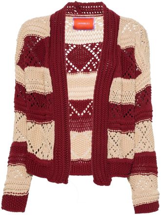 La DoubleJ cardigan Summer en maille - Rouge