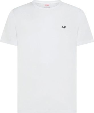 Sun 68 Homme, Tops, Blanc, Taille: 2XL T-Shirt Jersey Merceris&eacute; M/C