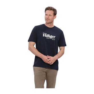 Tommy Hilfiger Nautical Chest Graphic Reg Tee - - Tops - Herren - Blau - M