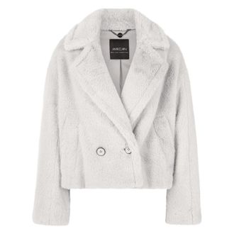 Marc Cain Gem&uuml;tliche Kunstpelzjacke - - Jackets - Damen - Blau - XL
