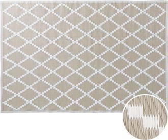 Butlers In- & Outdoor-Teppich Rauten L 180 x B 118cm -Colour Clash- Balkonteppich wetterfest und waschbar | auch für Küche, Bad oder Flur