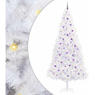 vidaXL K&uuml;nstlicher Weihnachtsbaum Wei&szlig; 300 cm PVC und Stahl vidaXL
