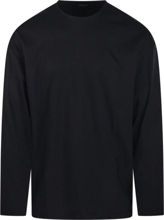 Christophe Lemaire Homme, Tops, Noir, Taille: S Br498 Urchin LS T-Shirt