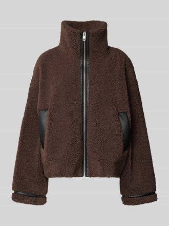 Jake*s Casual Jacke aus Teddyfell mit Eingrifftaschen