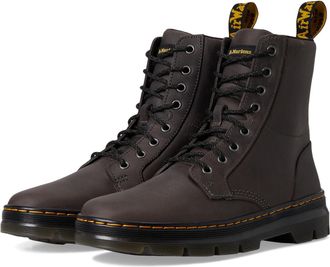 Dr. Martens Combs Leather Gunmetal Saddleback