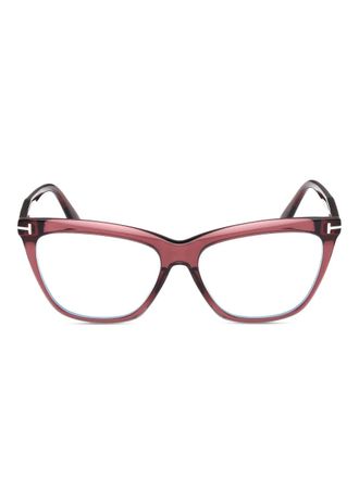 Tom Ford Eyewear lunettes de vue à monture papillon - Rose