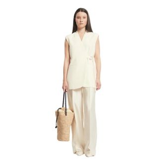 One & Other Femme, Pantalons, Blanc, Taille: 38 FR Pantalon Camille