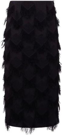 Alpha Studio Femme, Jupes, Noir, Taille: 40 FR Longuette Rombo Vrille