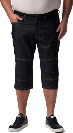 Men Plus Herren gro&szlig;e Gr&ouml;&szlig;en &Uuml;bergr&ouml;&szlig;en Menswear L-8XL Men+ 3/4-Jeans, Denim, 5-Pocket, Elastikbund, bis 72 Dark Blue Denim 64 837387903-64