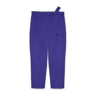 Fiorella Rubino Femme, Pantalons, Bleu, Taille: 52 FR Pantalon en viscose Lenzing Ecovero
