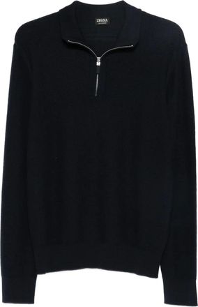 Ermenegildo Zegna pull à col zippé - Noir