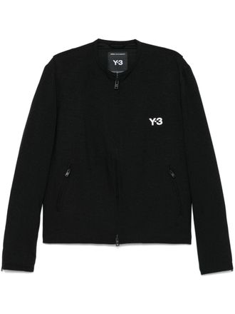 Yohji Yamamoto veste &agrave; logo imprim&eacute; - Noir