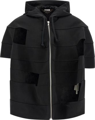 Comme Des Gar&ccedil;ons Homme, Sweatshirts et sweats &agrave; capuche, Noir, Taille: L Veste en laine dinspiration armure