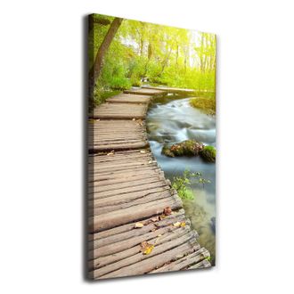 Tulup Leinwandbild - 70x140cm - Wandkunst - Drucke auf Leinwand - Leinwanddruck - Wohnzimmer Wanddekoration XXL - Wohnung Deko Kunstdrucke - Landschaften - 