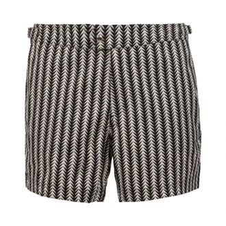 Tom Ford Geometrischer Print Nylon Badeshorts - - Swimwear - Herren - Mehrfarbig - 2XL