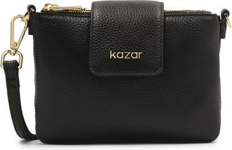 Kazar Femme, Sacs, Noir, Taille: ONE Size Petite sacoche &agrave; trois compartiments