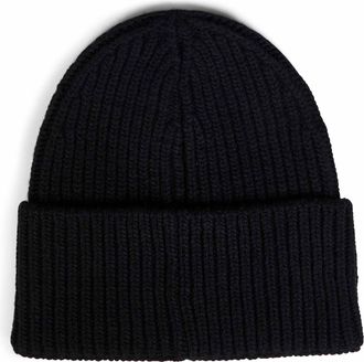 Carhartt Work in Progress I037101-89XX Wool Blend Ribbed Knit Beanie - Black