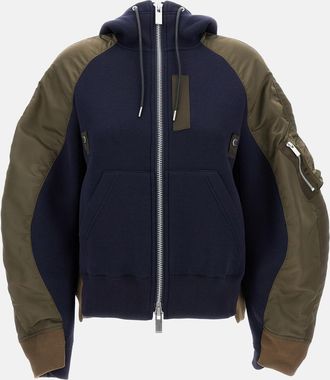 sacai Sweatshirt Mit Rei&szlig;verschluss Und Kapuze