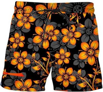 Generic Short de bain pour homme - Short de plage d&eacute;t&eacute; - S&eacute;chage rapide - Short de bain pour homme, Orange, XXL