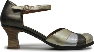 FLY London Fly London Damen BESH087FLY Pumps, Graphite/Silver/Gold, 35 EU