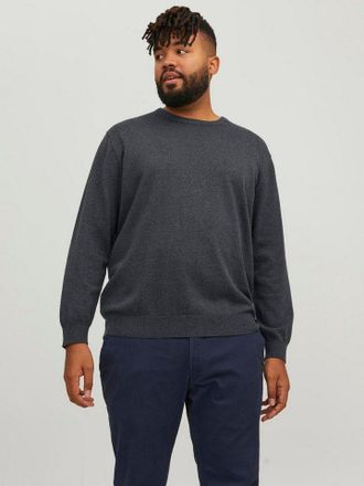 Jack & Jones Plus Size Strickpullover JJEBASIC KNIT CREW NECK NOOS PLS