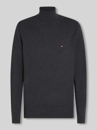 Tommy Hilfiger Regular Fit Rollkragenpullover aus Baumwoll-Kaschmir-Mix