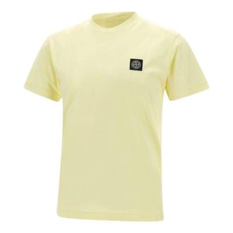 Stone Island Homme, Tops, Jaune, Taille: XL 2100027 60/2 Cotton Jersey