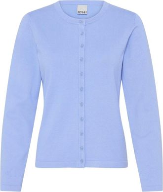 Ichi Ichi, Femme, Pulls, Bleu, Taille: 38 FR Cardigans