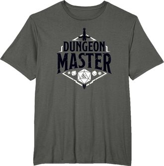 Dungeons & Dragons Dungeon Master Sword & Dice Logo T-Shirt