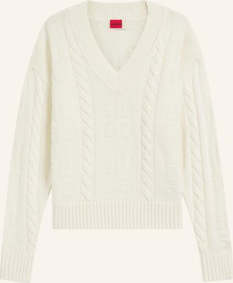 HUGO BOSS Hugo Pullover Sypres Oversize Fit beige