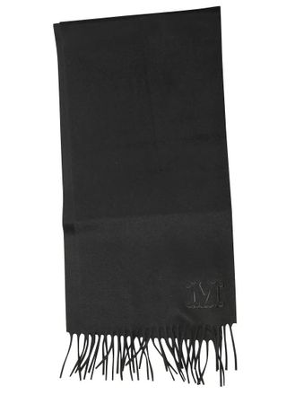 Max Mara Tücher & Schals - Black Scarf With Subtle Sheen - Gr. unisize - in Schwarz - für Damen