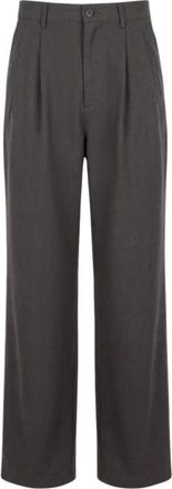 Danton Homme, Pantalons, Gris, Taille: W42 C/N Twill Double Pleated Easy Pants