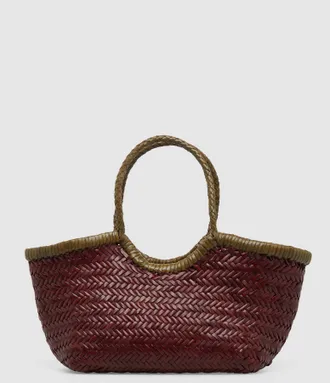 Dragon Diffusion Sac Nantucket Small Bi-Colour Bordo/Khaki