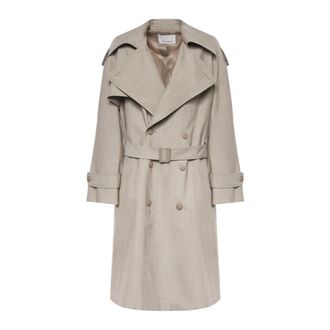 Frankie Shop Femme, Manteaux, Beige, Taille: 40 FR Manteau Ceintur&eacute; Dursley