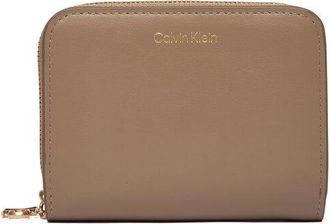 Calvin Klein Geldb&ouml;rse Ck Medium Flap Zip Around LV04F1075G Beige