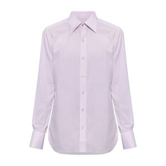Tom Ford Popeline Slim Fit Hemd - - Shirts - Herren - Rosa - 2XL