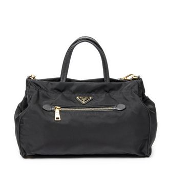 Prada Crossbody Bags - 2Way Zip Tote - Gr. unisize - in Schwarz - f&uuml;r Damen