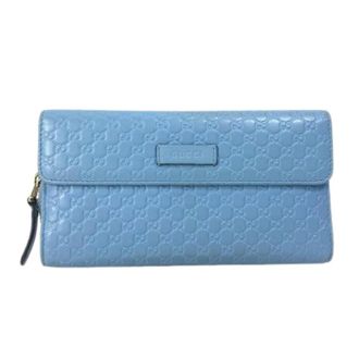 Gucci Portefeuille en cuir Pre-owned - Femme - Pre-owned - Bleu - Taille: ONE Size