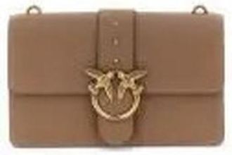 Pinko Sac Love One Classic en cuir beige