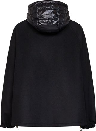Herno Virgin Wool & Nylon Hybrid Jacket - Black